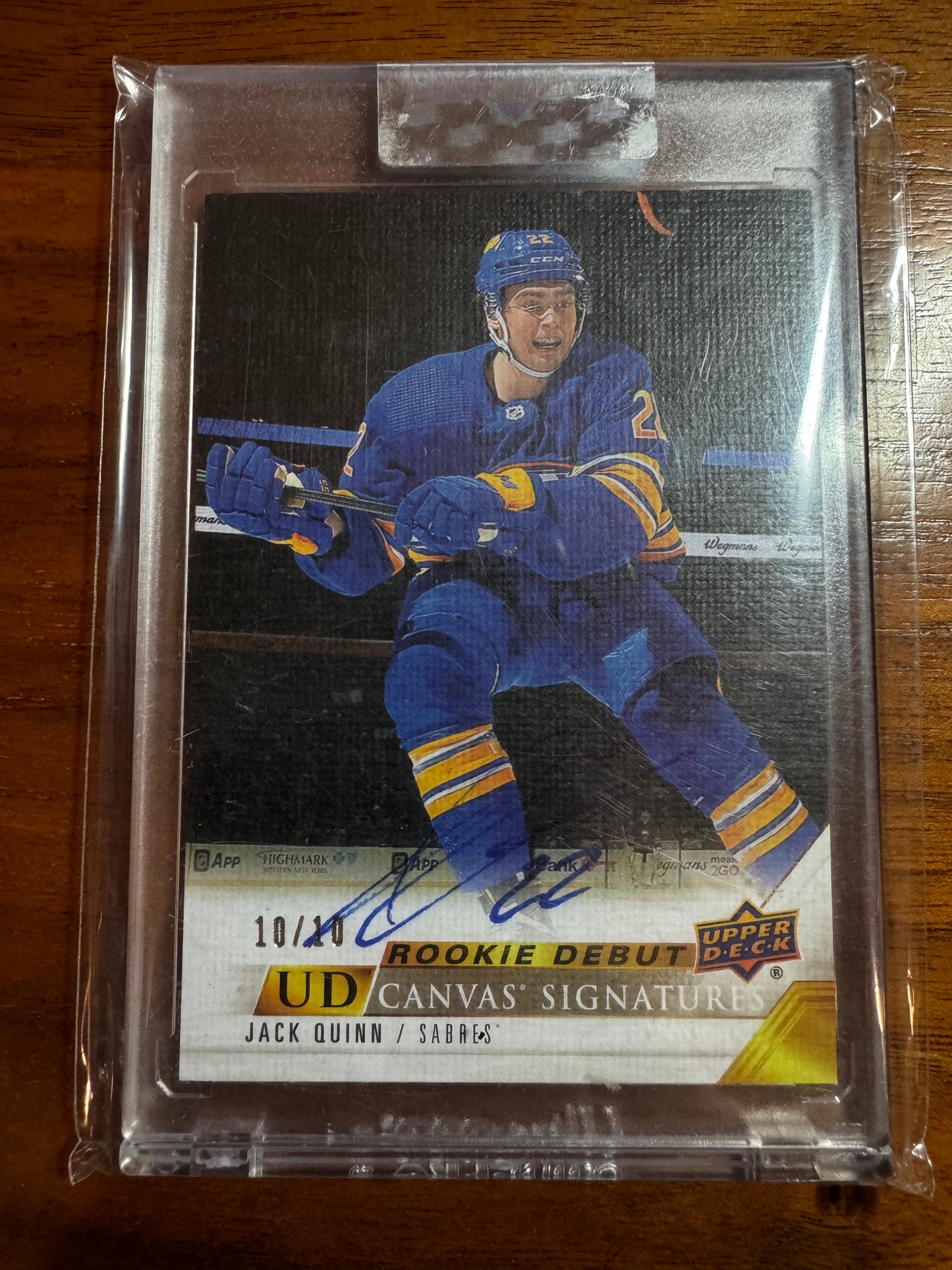 JACK QUINN - 2022 UD Clear Cut UD Canvas Signatures Rookie #CD-JQ, /10 ...