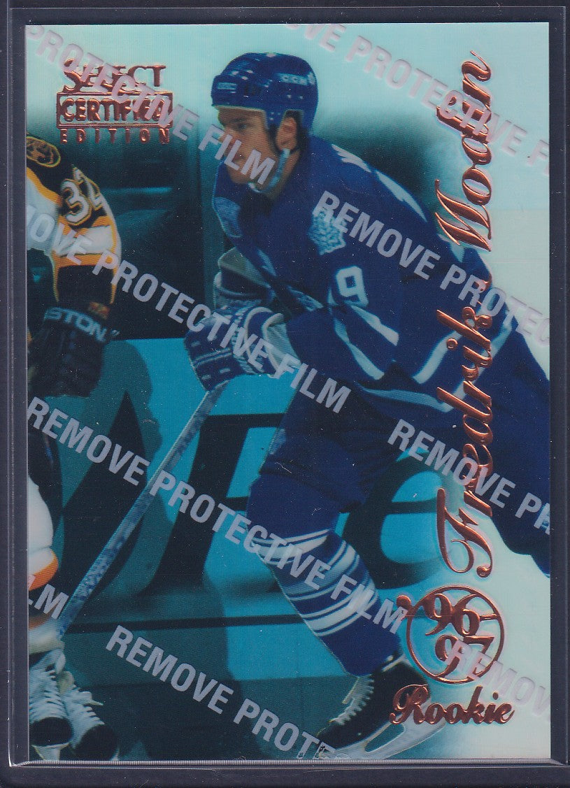 FREDRIK MODIN - 1996 Pinnacle Select Certified MIRROR Blue w/ Coating ...