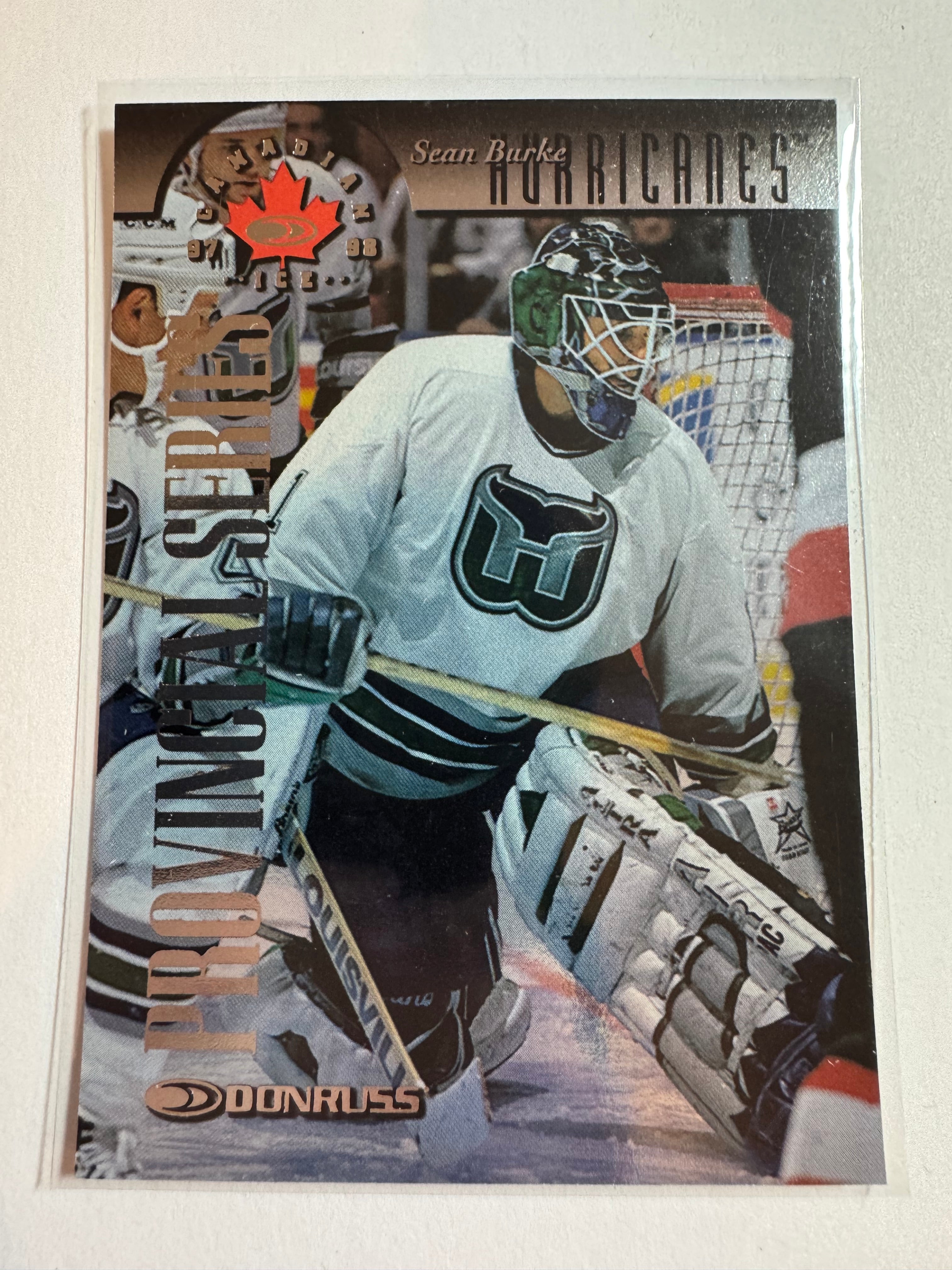 SEAN BURKE - 1997 Donruss Canadian Ice Provincial Series #99, xxx/750 ...
