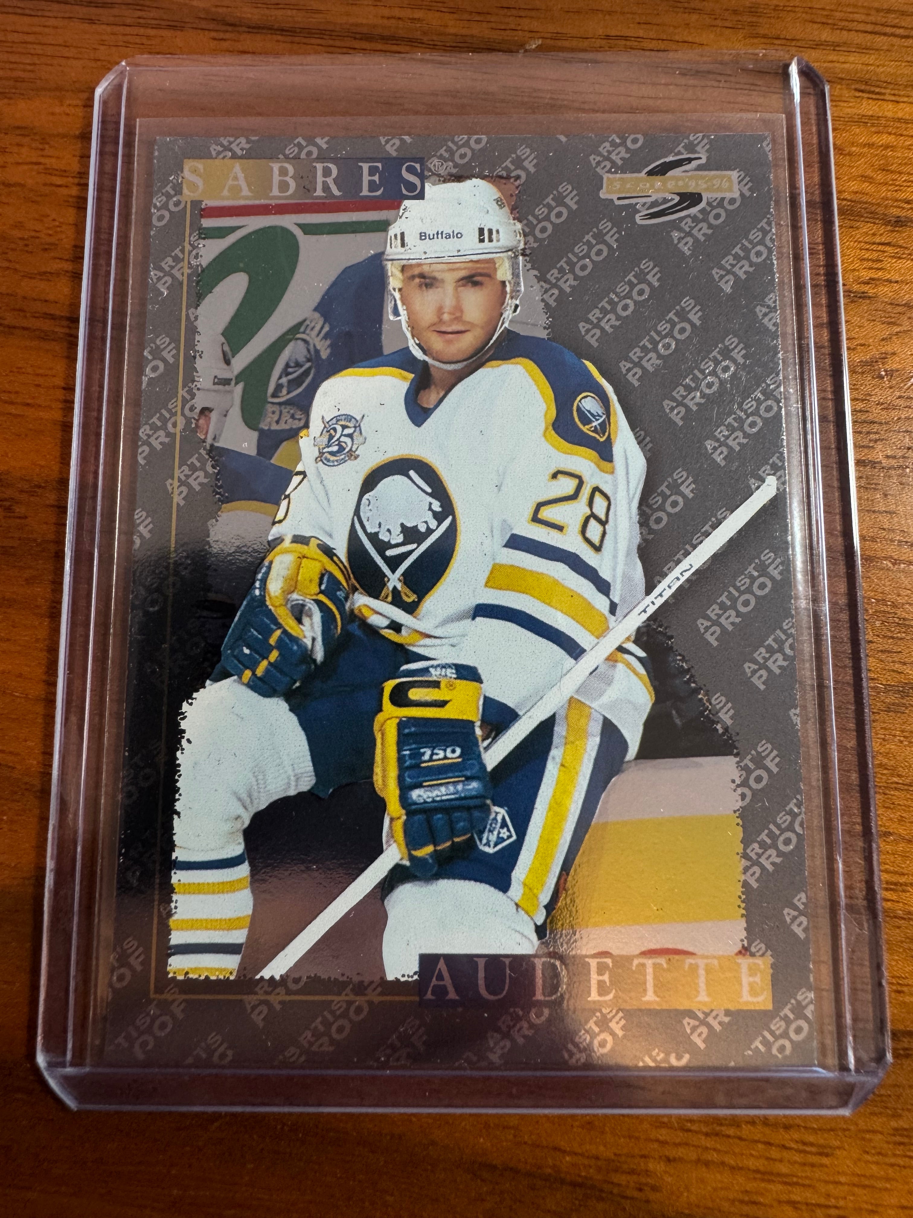 DONALD AUDETTE - 1995 Pinnacle Score Black Ice Artist's Proof #101 ...